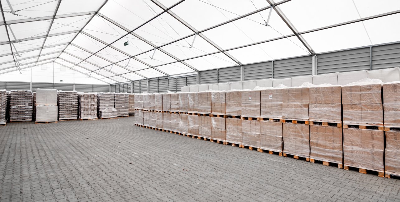 Tendostruttura magazzino Słupca - I nostri progetti - Protan Elmark